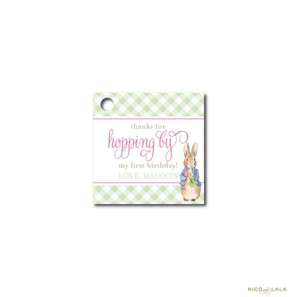 Girl-Peter-Rabbit-Birthday-Favor-Tags | Nico and Lala