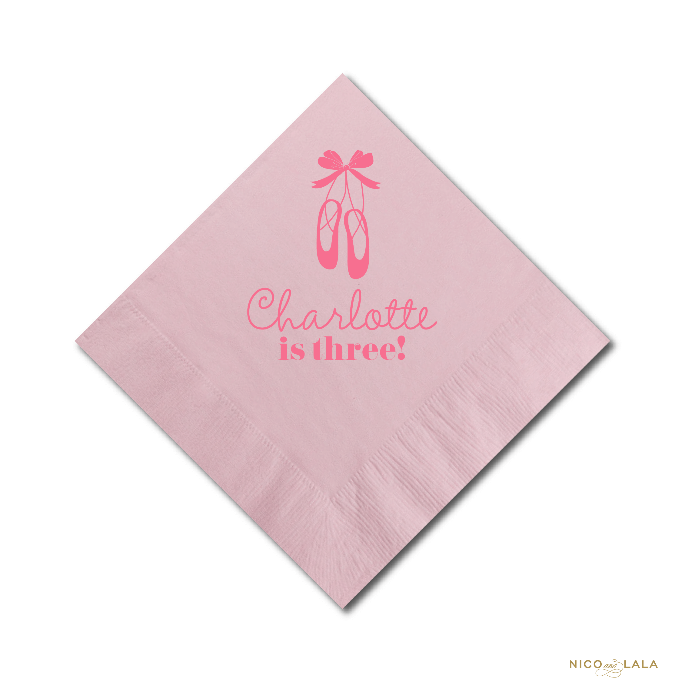 Ballet-Birthday-Napkins | Nico and Lala
