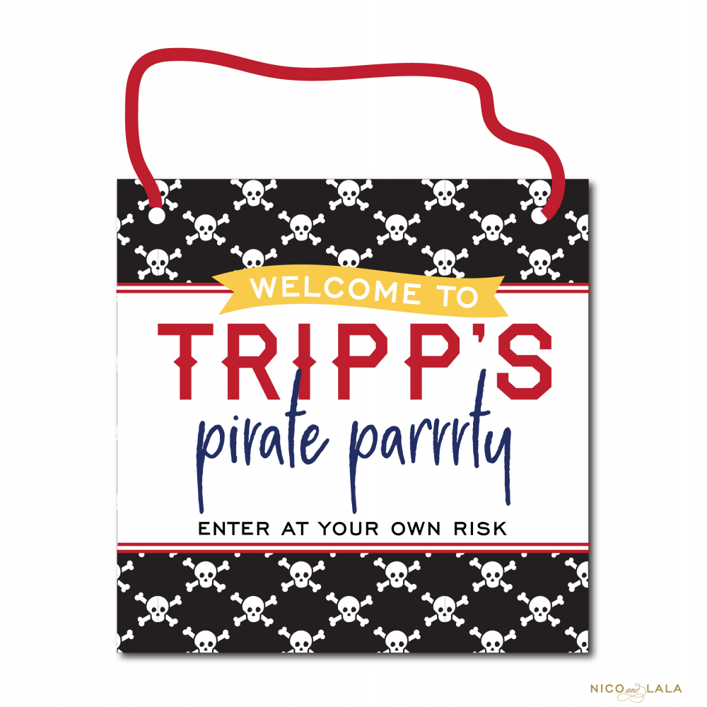 Pirate-Birthday-Door-Sign | Nico and Lala